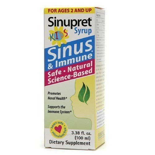 Sinupret Kids Syrup Sinus Respiratory & Immune Support 3.38-Ounce