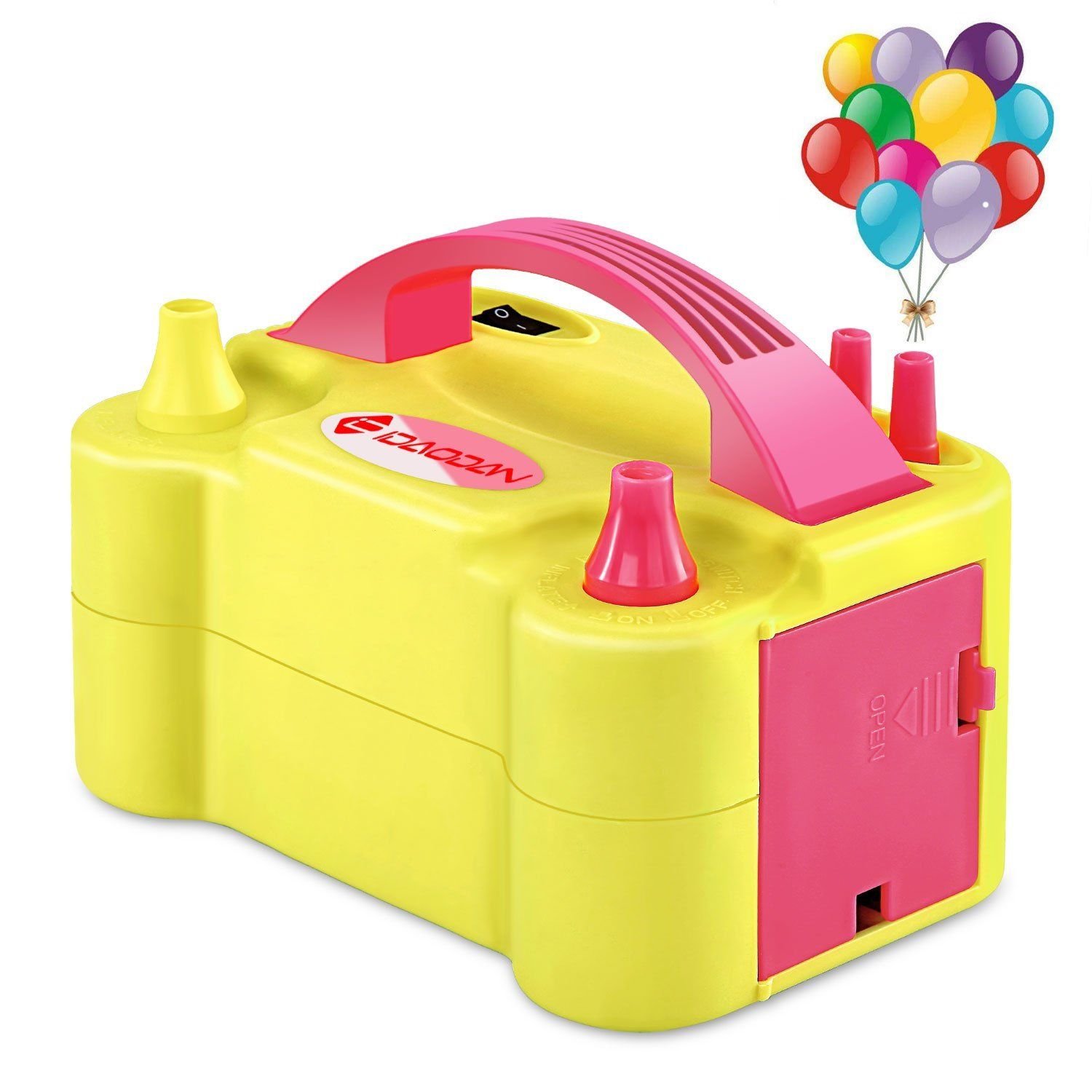 Electric Balloon Pump Portable Dual Nozzle Electric Balloon Inflator NEW