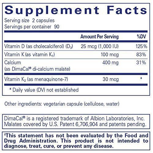 Pure Encapsulations - Calcium K/D - Hypoallergenic, High Elemental ...