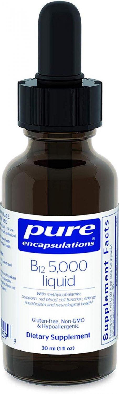 Pure Encapsulations - B12 5000 Liquid - 5,000 mcg Vitamin B12 ...