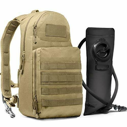 Tactical Molle Hydration Pack Backpack with 3L Water Bladder