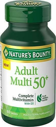 Nature's Bounty Adult 50+ Complete Multivitamin, 80 Tablets