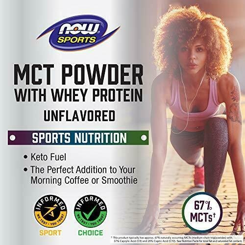 NOW Sports Nutrition, MCT Powder With Whey Protein Isolate, 67% MCTs ...