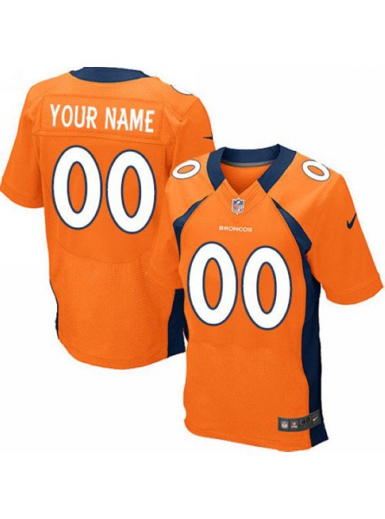MEN'S DENVER BRONCOS CUSTOMIZED ORANGE JERSEY
