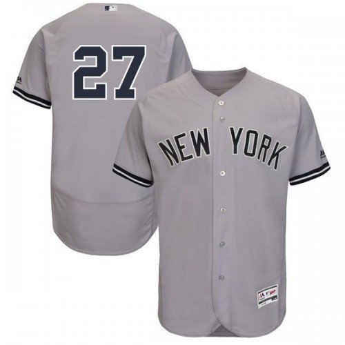 NEW YORK YANKEES #27 GIANCARLO STANTON GRAY FLEXBASE JERSEY
