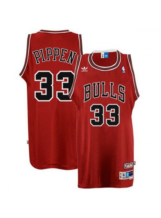 MEN'S CHICAGO BULLS #33 SCOTTIE PIPPEN RED JERSEY