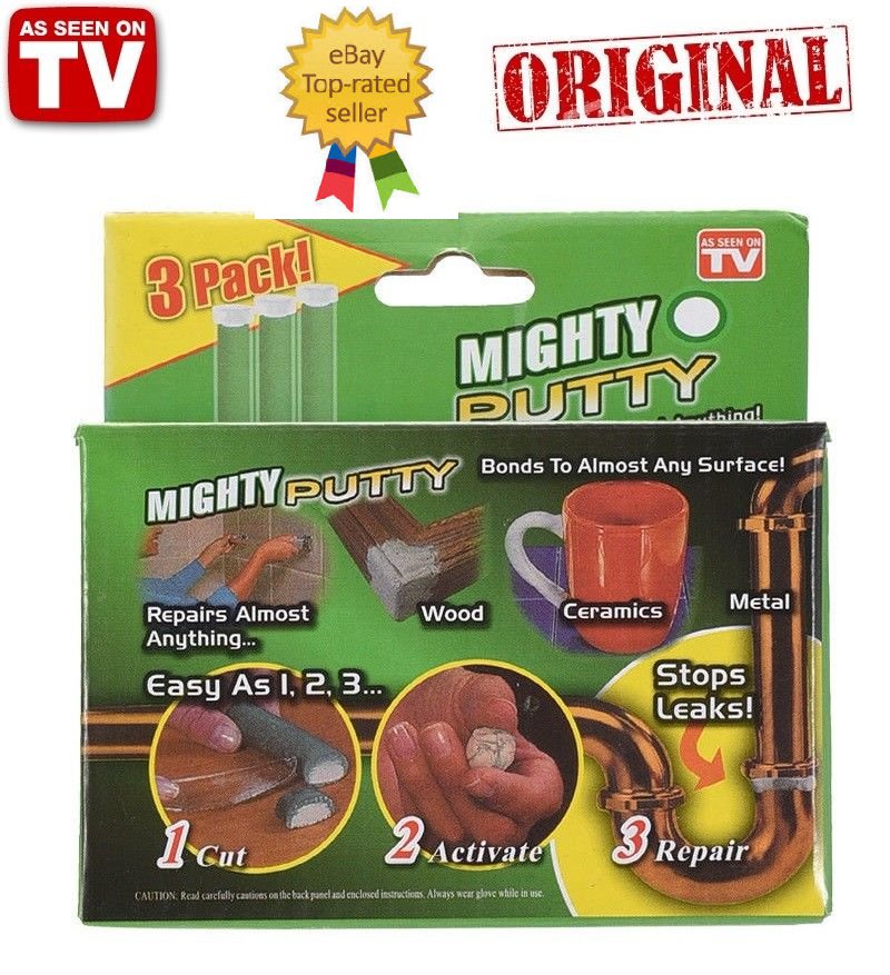 Mighty Putty 3 pack Epoxy Adhesive Glue Clay Power Putty Magic Putty