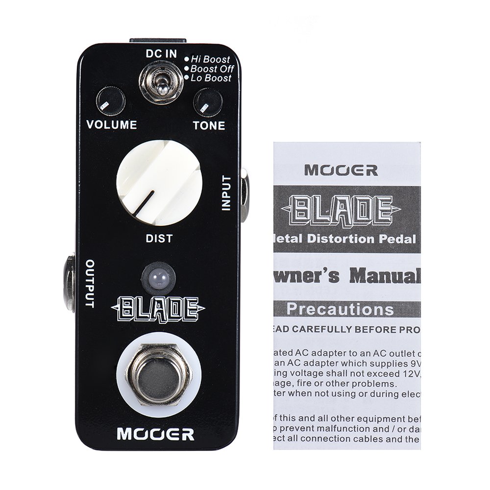 MOOER MMD1 Blade Distortion Guitar Effects Pedal with 3 Working Modes ...