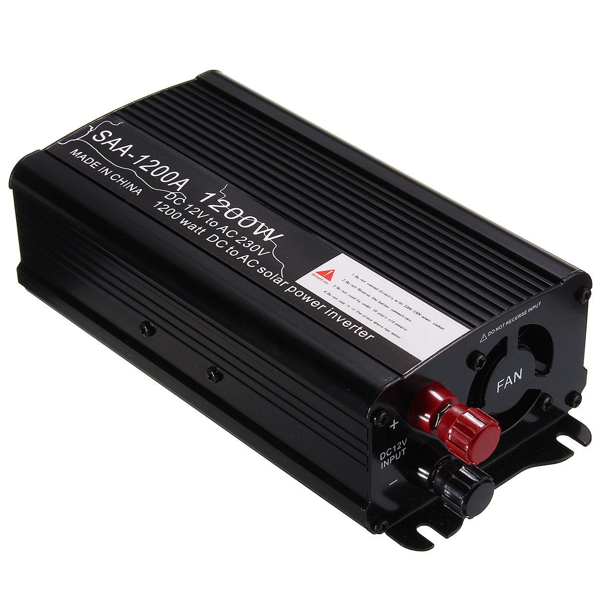 Solar Power Inverter 1200W Peak 12V DC To 220V AC Modified Sine Wave ...