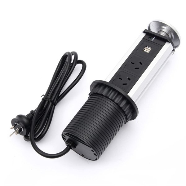 Pop Pull Up Power Pod Socket Kitchen Worktop Desk Socket Extension Lead ...