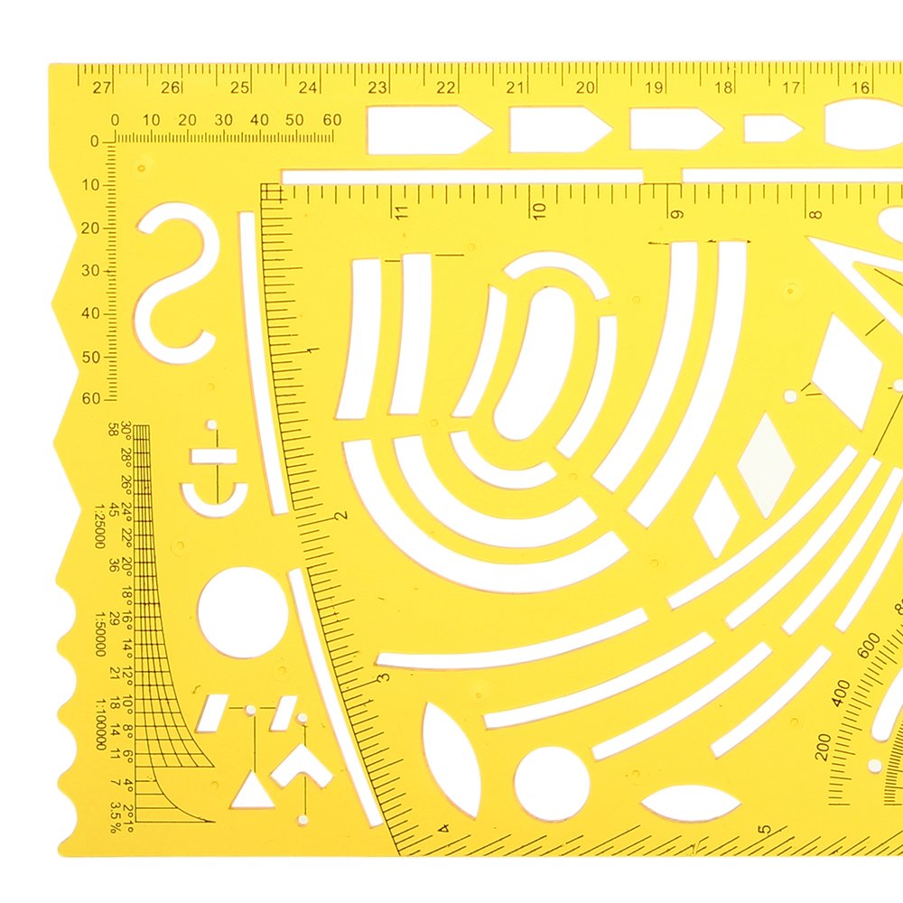 Military Map Marking Drawing Template KT Soft Plastifc Ruler Design ...