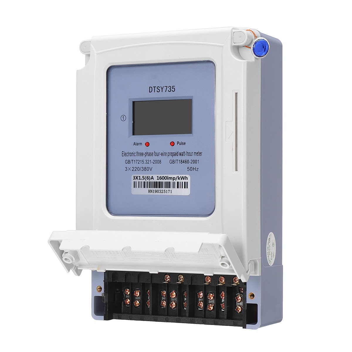 1.5-6A DDSY LCD Three-phase Mutual Induction Prepayment Electric Meter ...