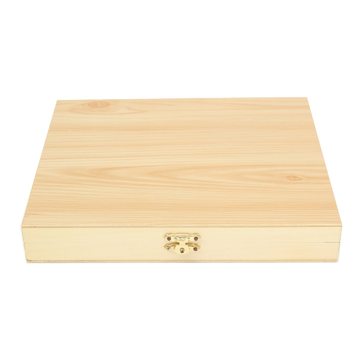 100 Slots Wooden Microscope Glass Slides Case Box Holder Storage Specimen