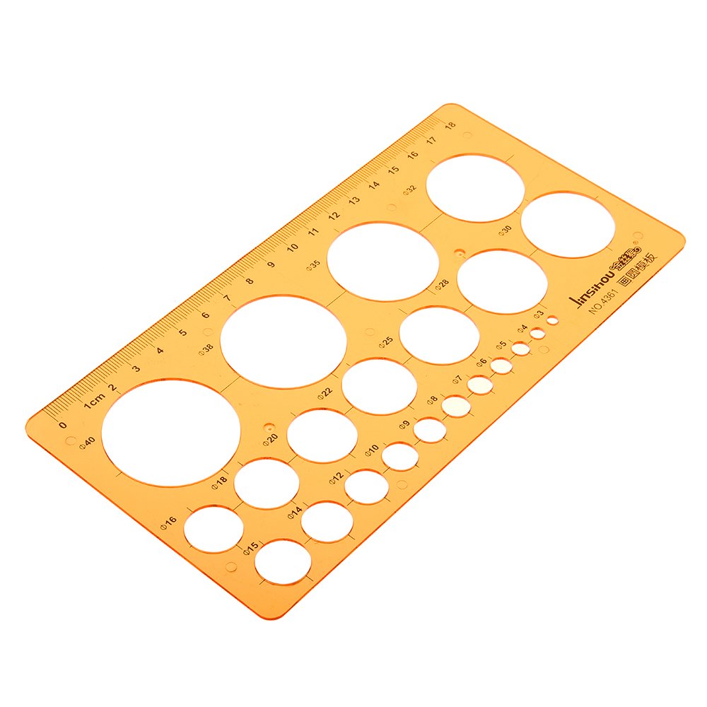 Small Circle Round Circular Drawing Template KT Soft Plastifc Ruler ...