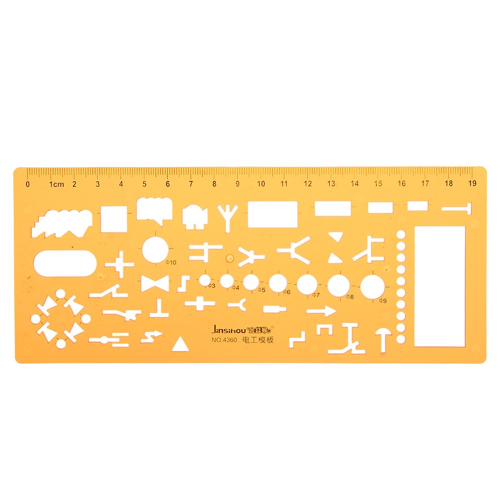 Physical Electrical Circuit Symbols Drafting Drawing Template KT Soft ...