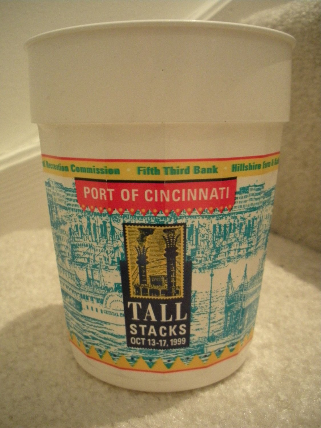 Drinking Glass Tall Stacks Steamboat Festival Cincinnati Ohio 1999 Cup ...