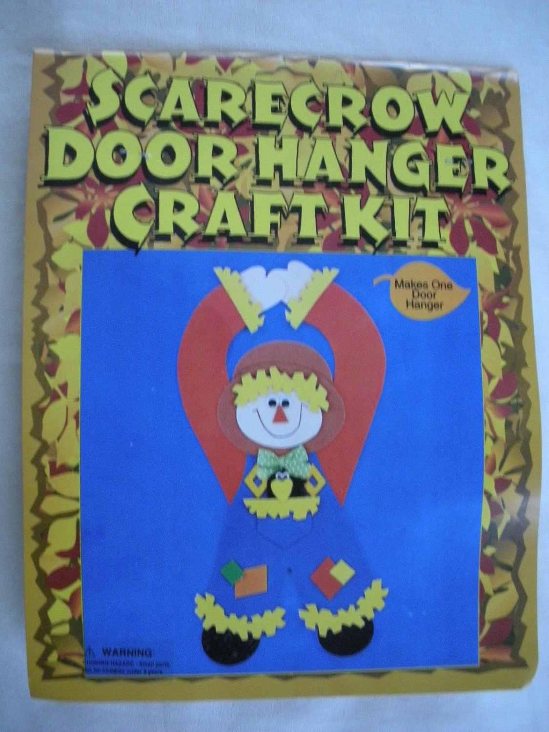 Halloween Scarecrow Door Hanger Craft Kit - Ready To Assemble Scarecrow ...