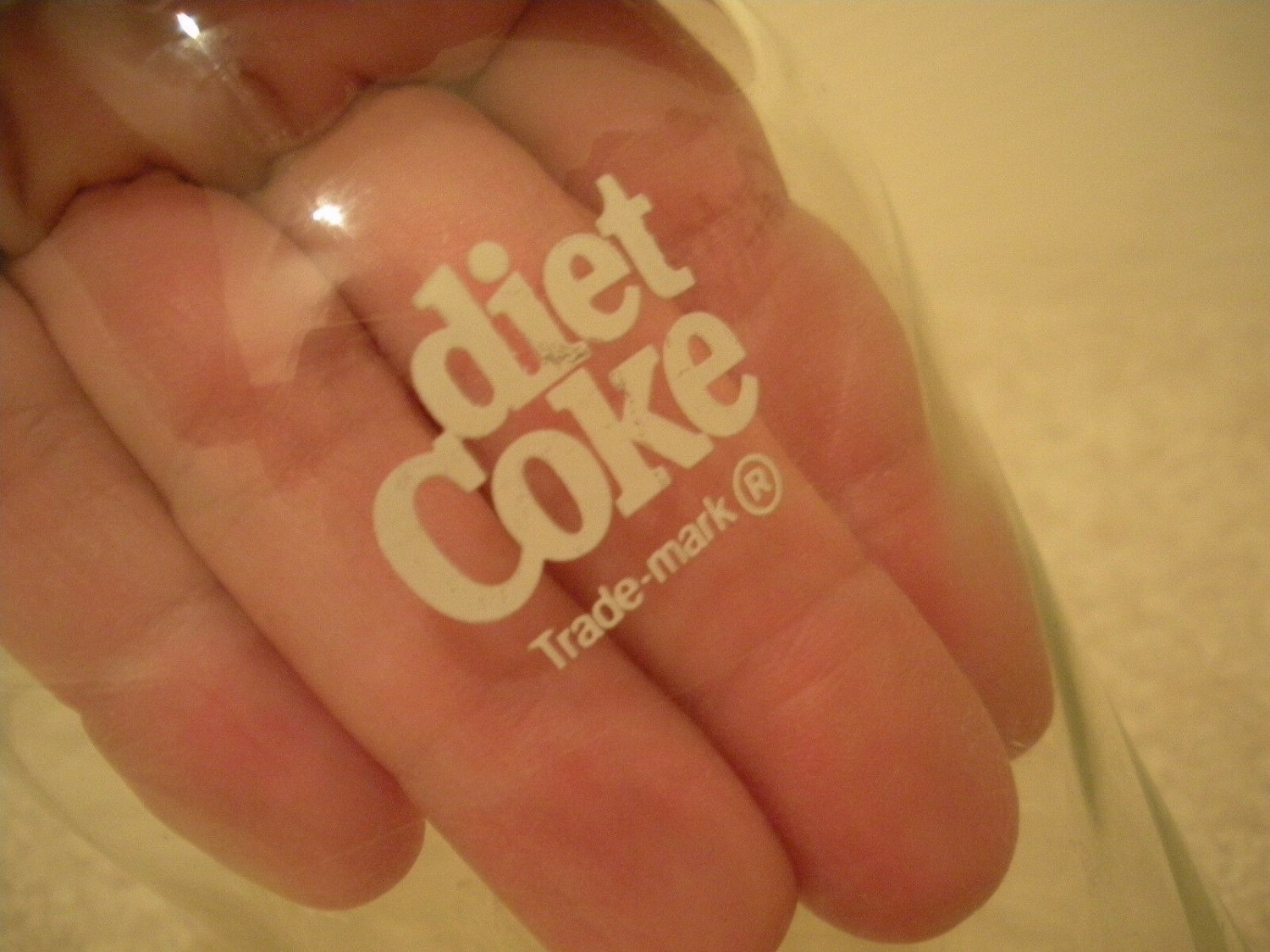 Coca Cola Glass Soda Fountain Swirl Design Bell Shaped Diet Coke ...