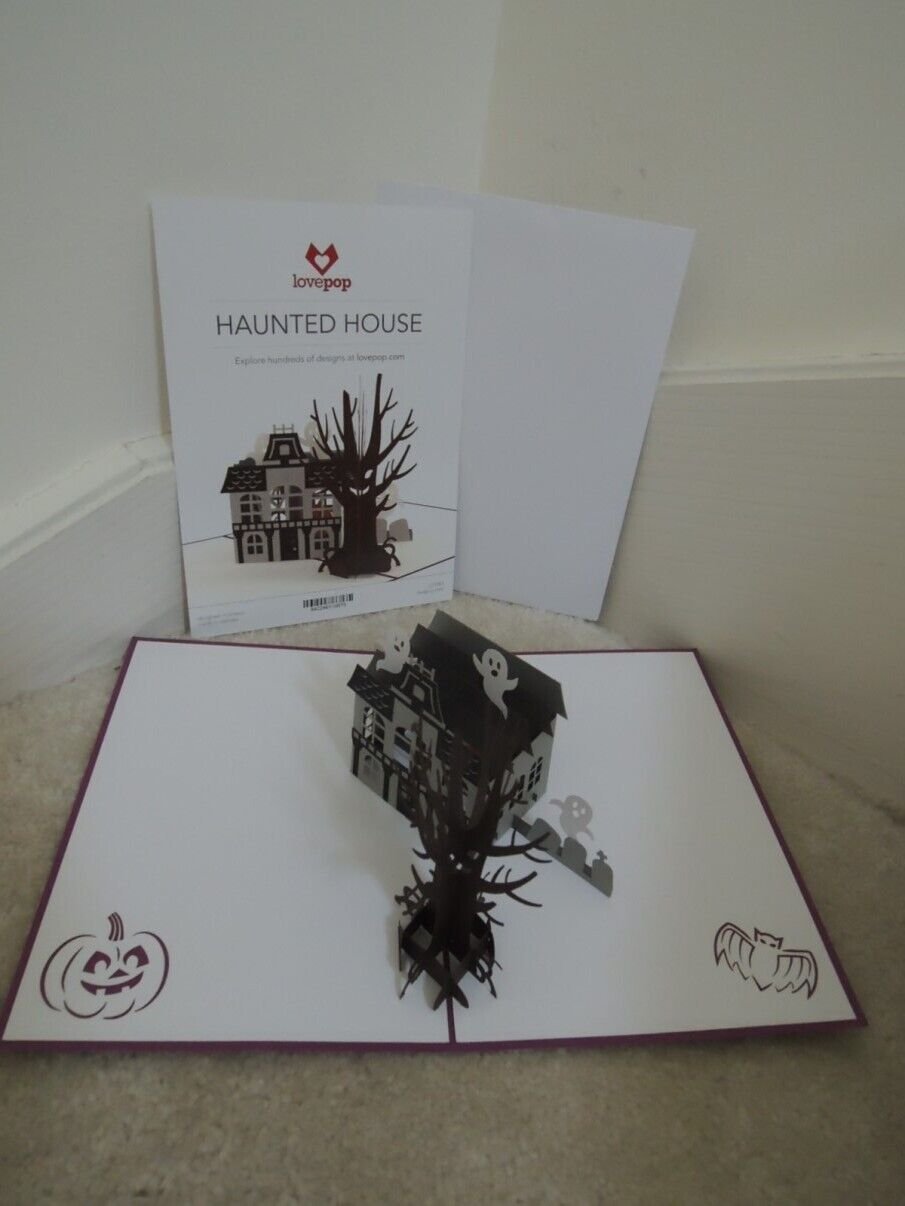Lovepop Haunted House Pop Up Card 3D Scary Halloween Foldout Card ...