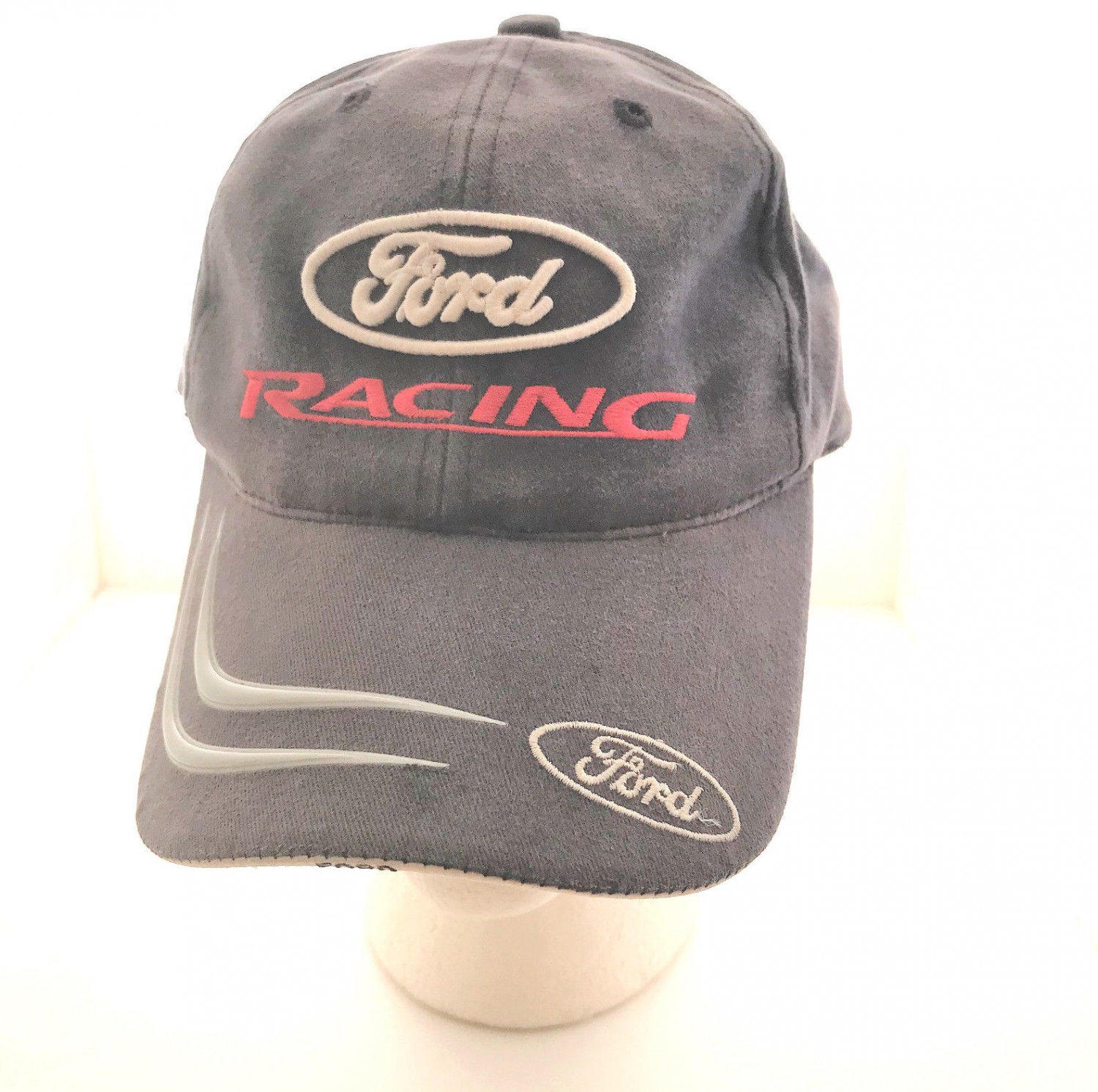 Ford Racing Checkered Flag Sports Blue Adjustable Strapback Mens ...