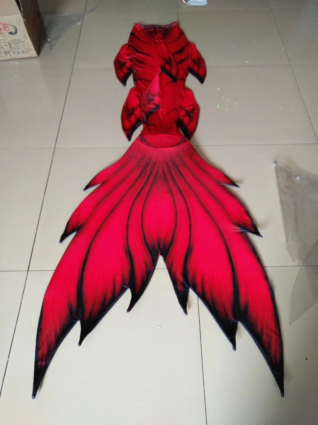 Hot Red Swimmable Mermaid Tails for Kids Teens Mermaid Party ...