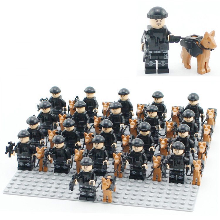 Police Dog Base Dog Minifigures City Police Set