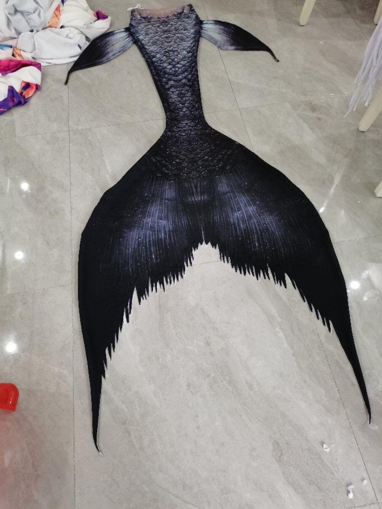 Black Sparkling Mermaid Tails for Swimming for Kids Sparkling Mermaid Tails