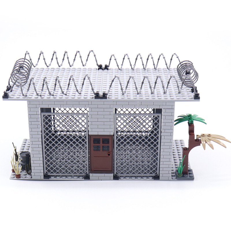 Police office Prison cells building block Toy City Set
