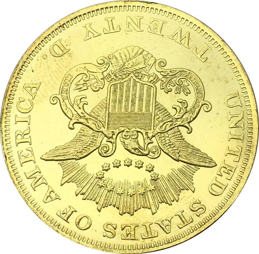 1 Pcs US 1849 Liberty Head Twenty Dollars Gold Copy Coins