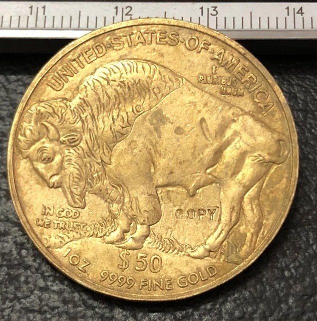 1 Pcs 2008 United States Buffalo $50 Gold Copy Coin For Collection