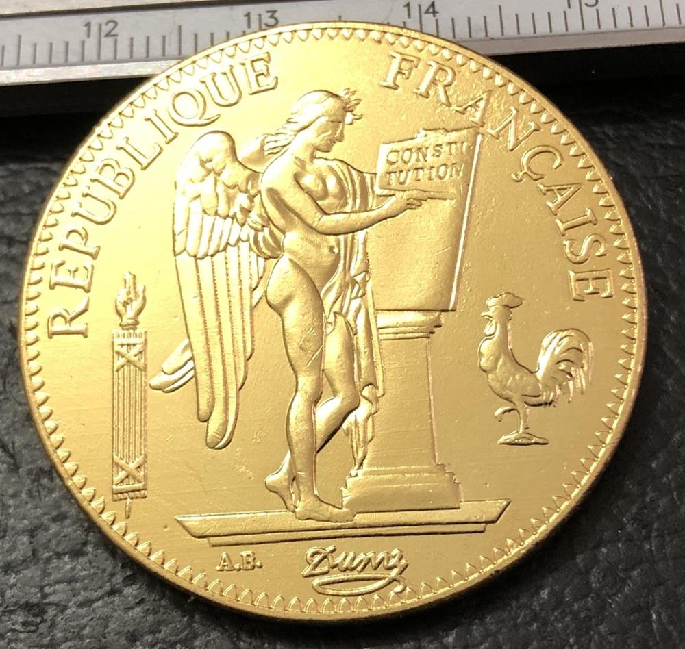 1908 France 100 Francs Copy Gold Coin