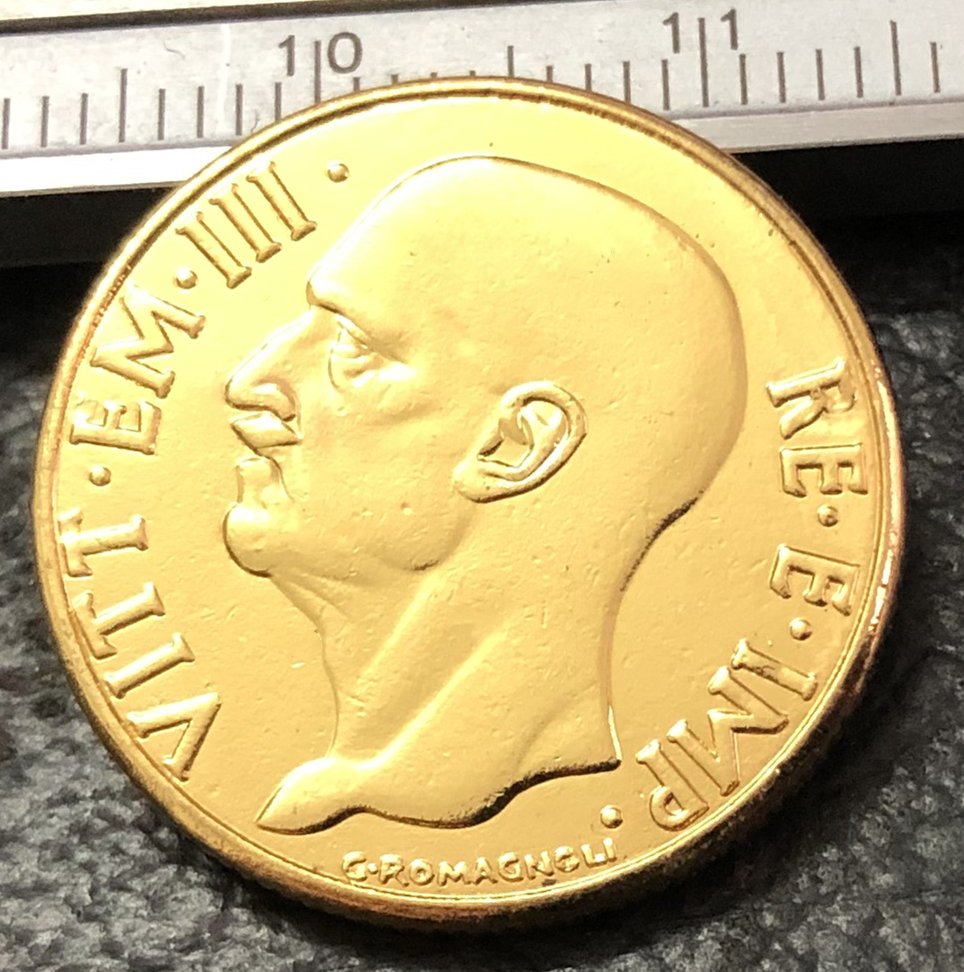 1936 Itlay 50 Lire Gold Copy Coin