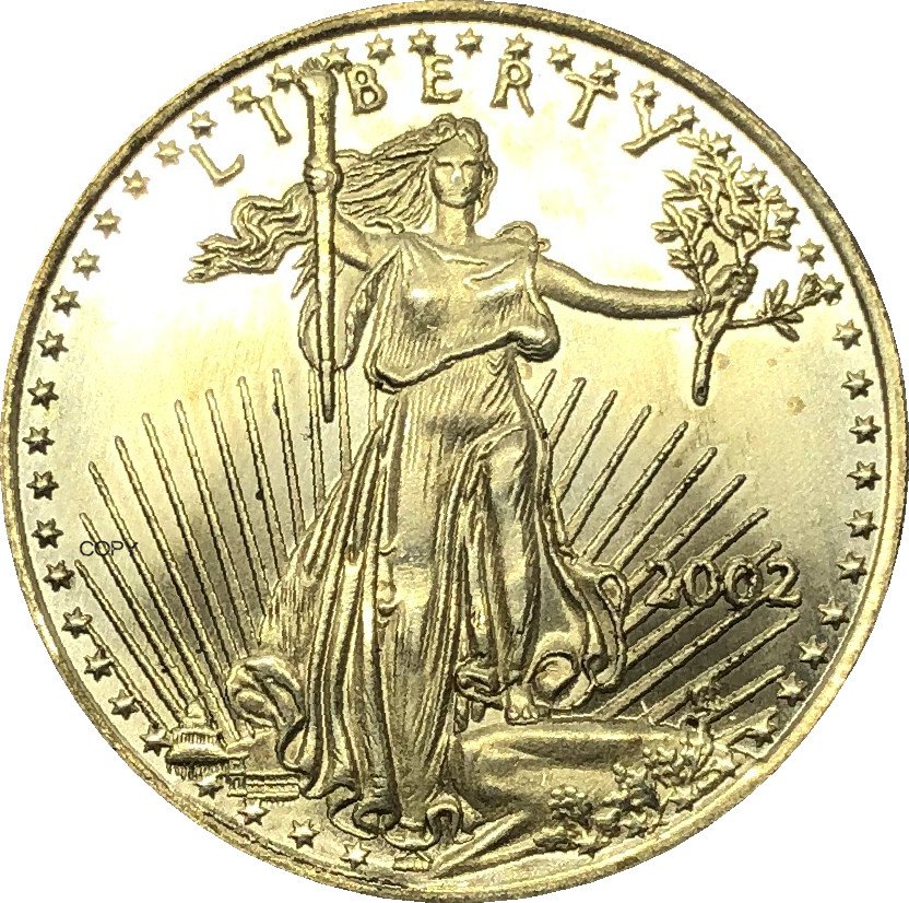 2002 United States 25 Dollar America Eagle Gold Copy Coin