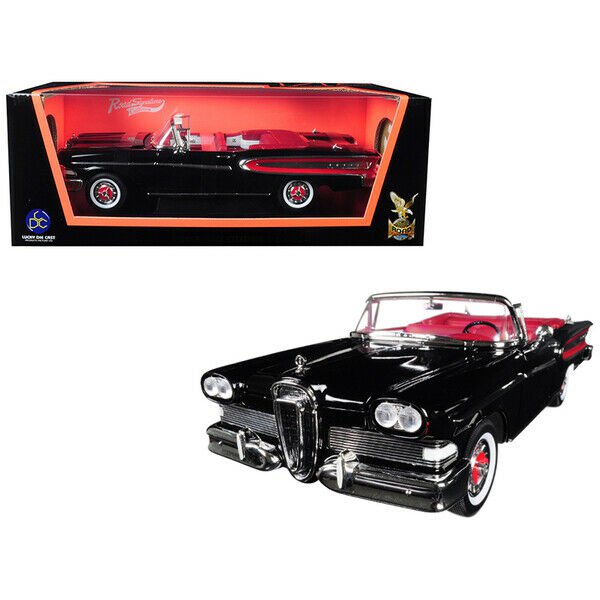 1958 Edsel Citation Convertible Black 1/18 Diecast Model Car by Road ...