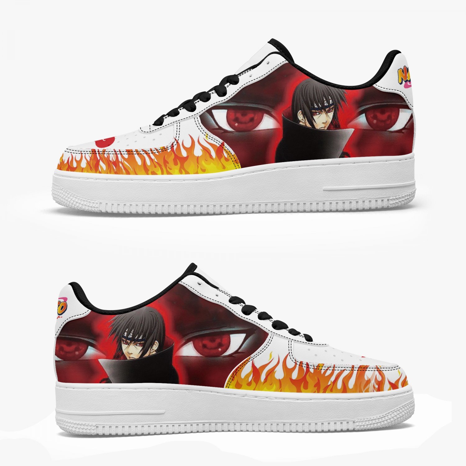 Naruto Shippuden Sasuke Uchiha Custom Men Sneakers, Sharingan Blaze ...