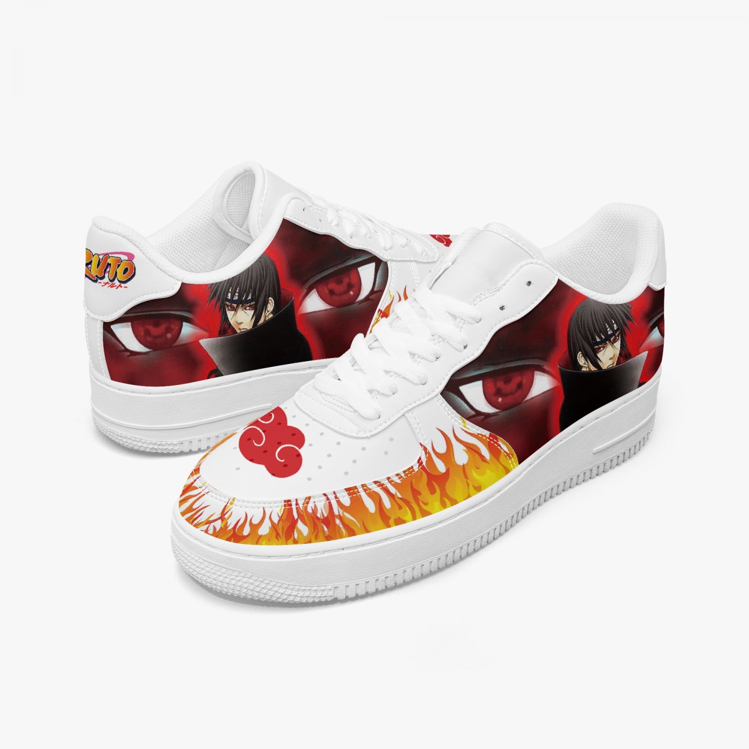 Naruto Shippuden Sasuke Uchiha Custom Women Sneakers, Sharingan Blaze ...