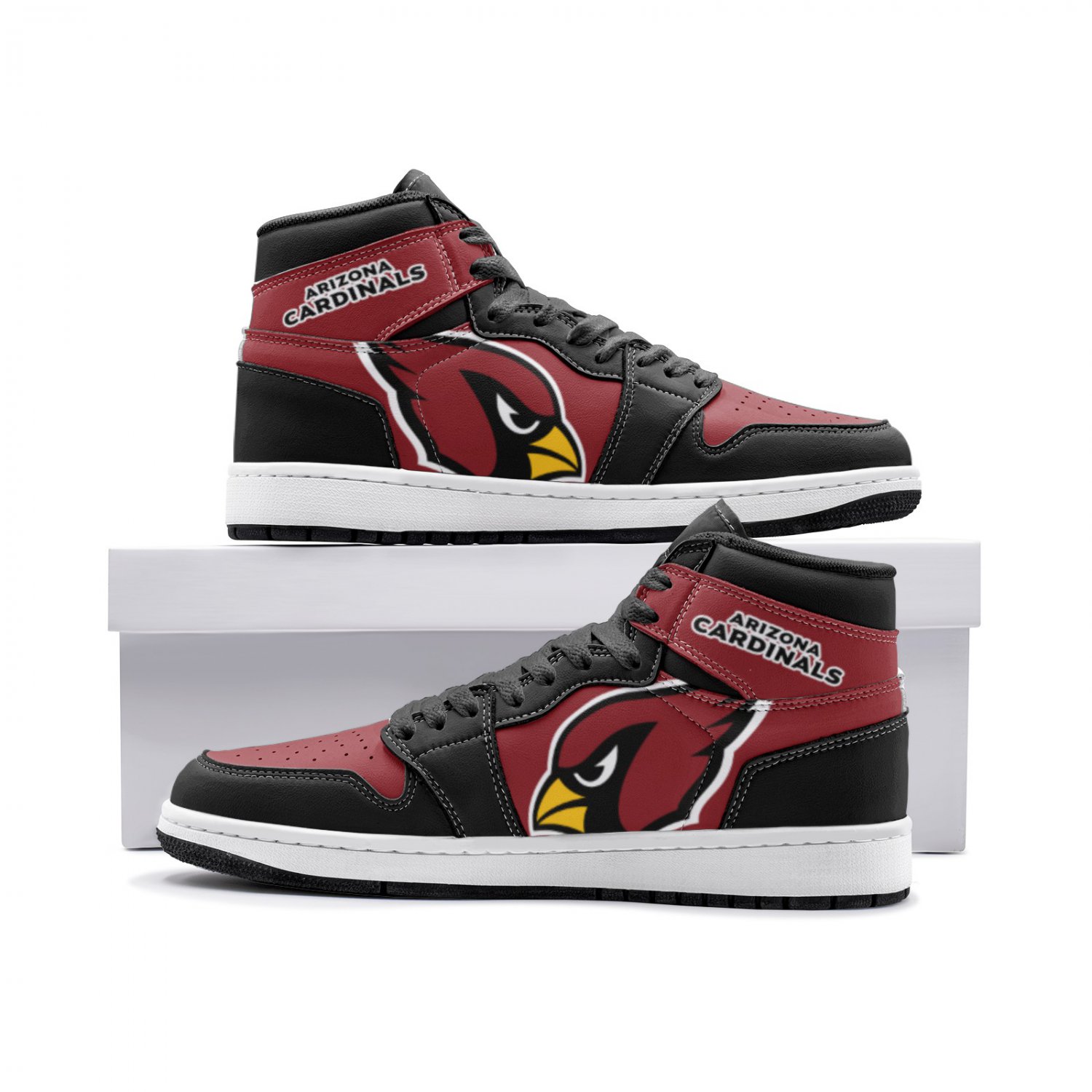 Arizona Cardinals Men High-Top Sneakers | Bold Team Colors, NFL ...