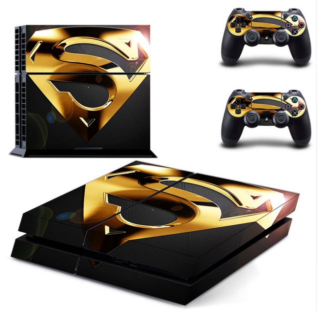 Superman VS Batman Vinyl Decal Protect Film PS4 Consol+Controller Skins ...