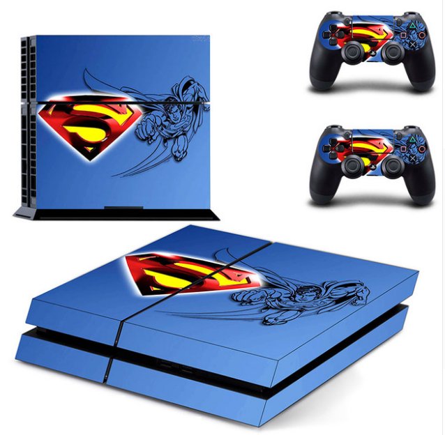 Superman VS Batman Vinyl Decal Protect Film PS4 Consol+Controller Skins ...