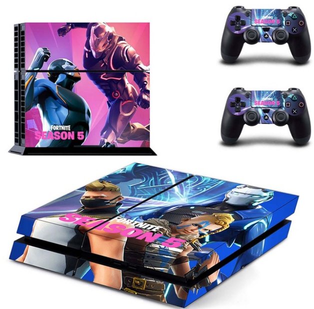 PS4 Vinyl Skin Sticker Cover for PS4 System Console + Controllers - F ...