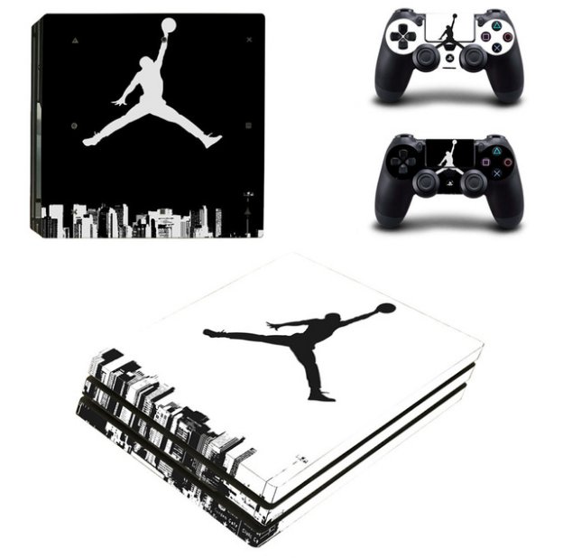 Air Man:Jordan Vinyl Decals PS4 PRO Skins Kit for PS4 Console+2 ...
