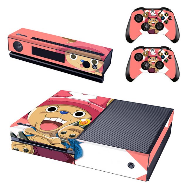 New One Piece Skin Sticker for Xbox One Console & 2 Controllers