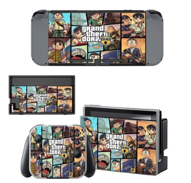 NS Game Sticker GTA 5 Vinyl Decal Skin for Nintend Switch Console ...