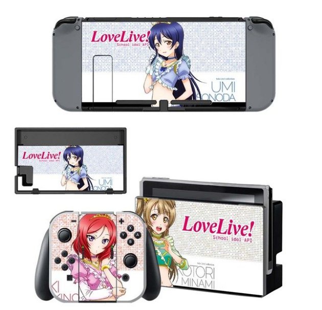 Love Live Decal Vinyl Skin NS Full Body Cover Sticker Set for Nintend ...