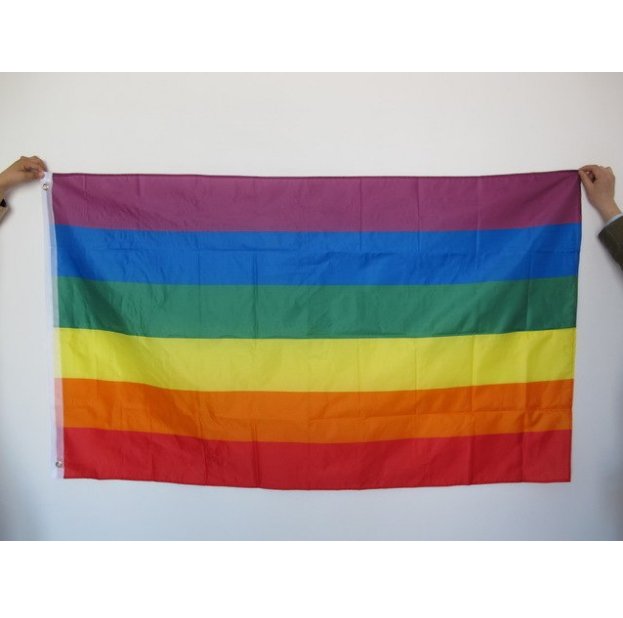 Rainbow Flag 3x5FT Polyester Flag Gay Pride Peace Flags LESBIAN PRIDE PEACE Pennants Flag