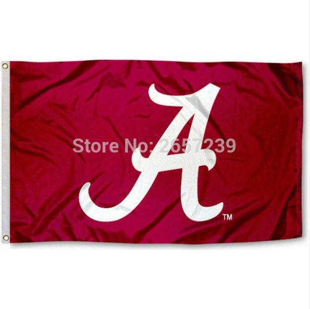 ALABAMA A NCAA Flag 3x5FT banner 100D 150X90CM Polyester brass grommets ...
