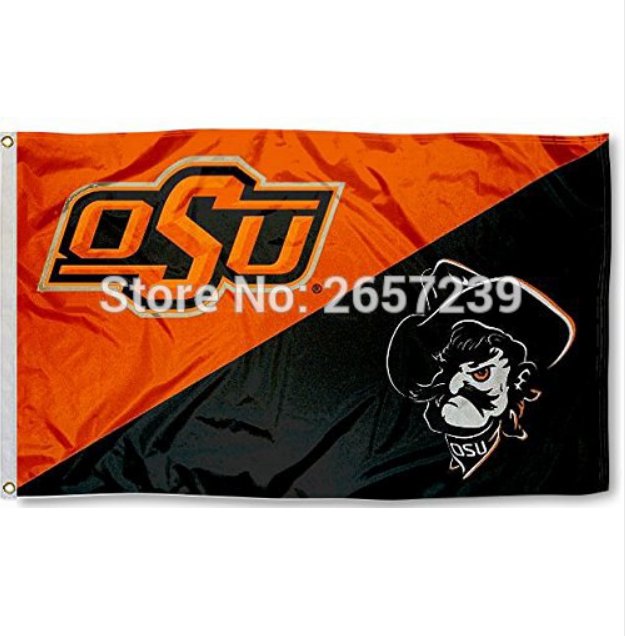 OSU Cowboys Divided Logo College Flag 3x5FT NCAA banner 100D Polyester ...
