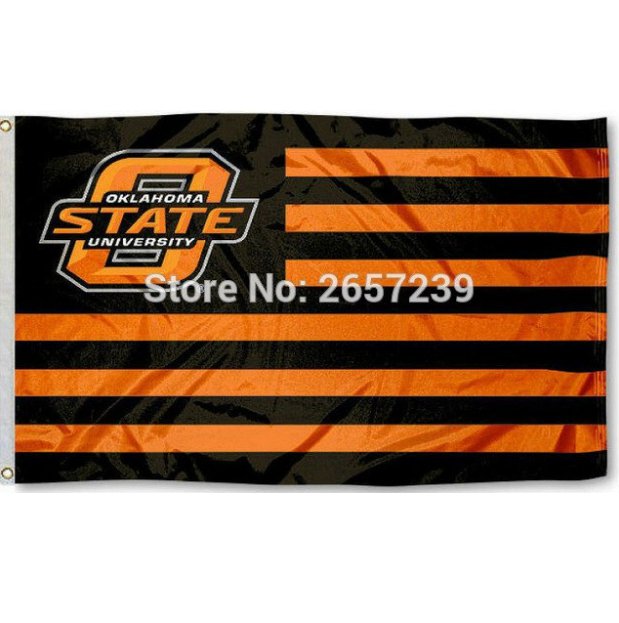 Oklahoma State Cowboys OSU Striped Flag 3x5FT NCAA banner 100D ...