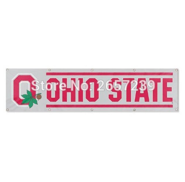 Ohio State University Buckeyes banner Flag 8x2FT NCAA banner 100D ...