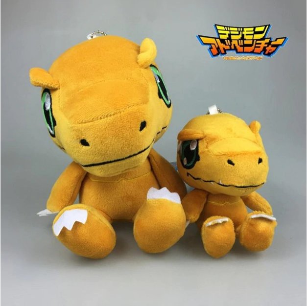 2pcs/lot Anime Digimon Adventure Agumon Plush Toy Dolls YAGAMI TAICHI ...